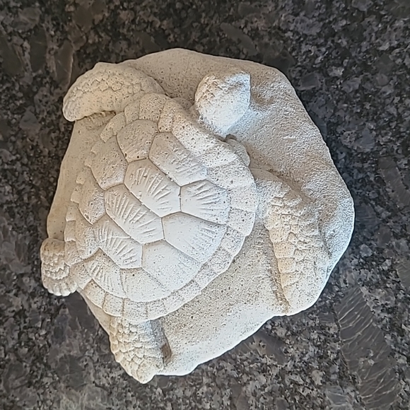 Hand Crafted | Accents | Cement Handmade Turtle Statue | Poshmark